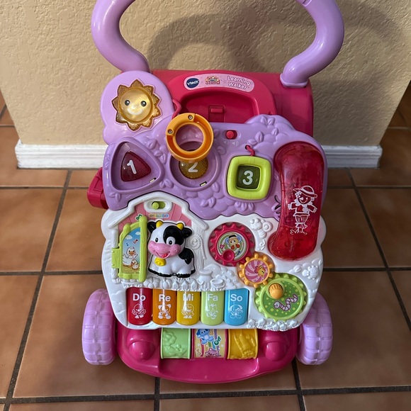 vtech | Toys | Vtech Sit To Stand Pink Learning Walker | Poshmark